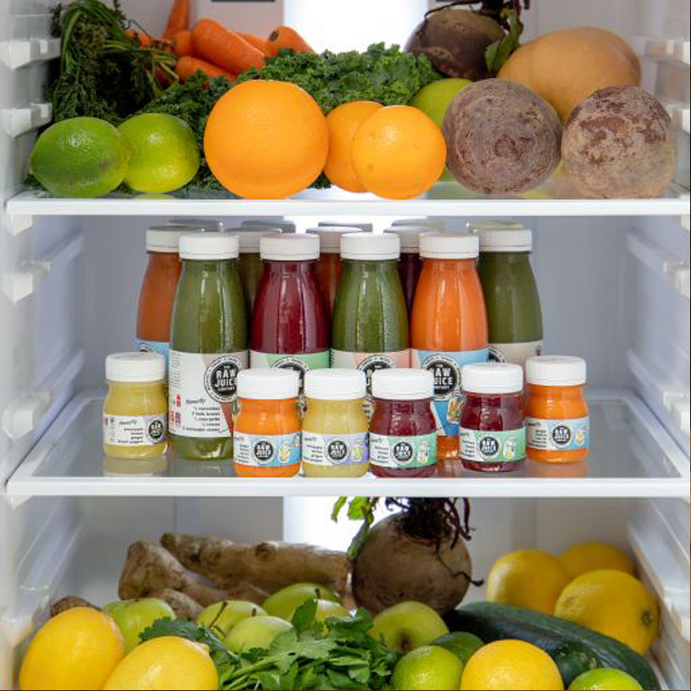 Pack of 16 x 250ml Juices + 12 x 60ml Shots – therawjuicecompany.ie